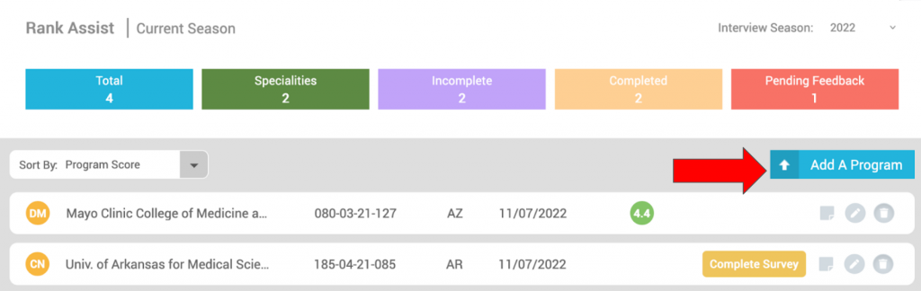 Using Match A Resident’s Rank Assist Feature | Match A Resident